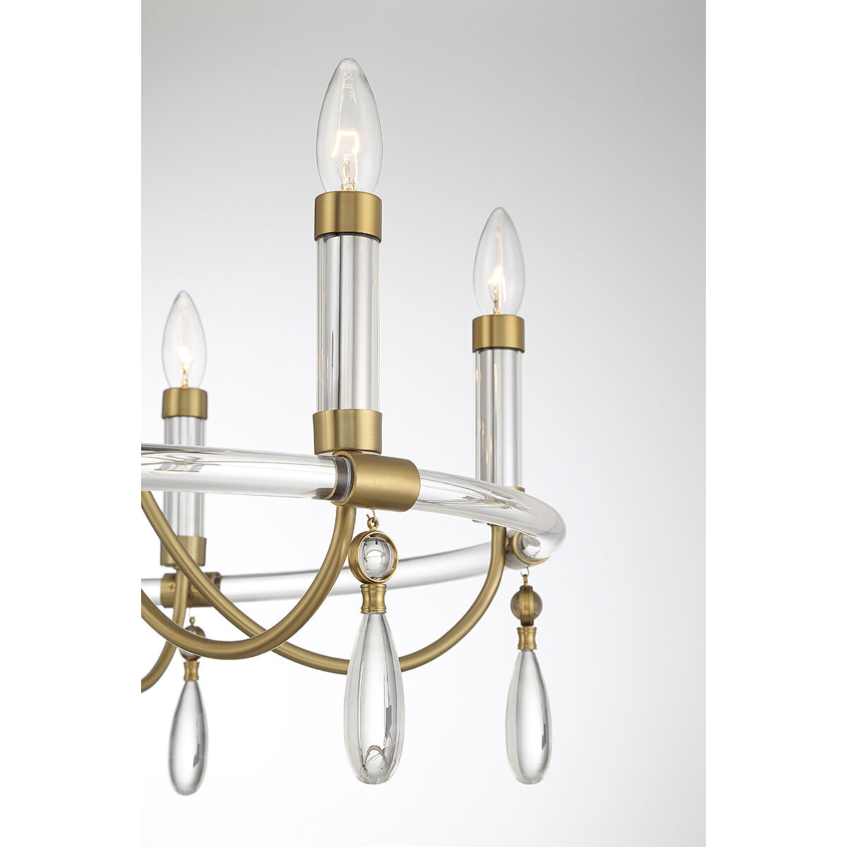 Savoy House 1-7716-6-195 Mayfair 6 Light 25.5 inch Warm Brass with ...