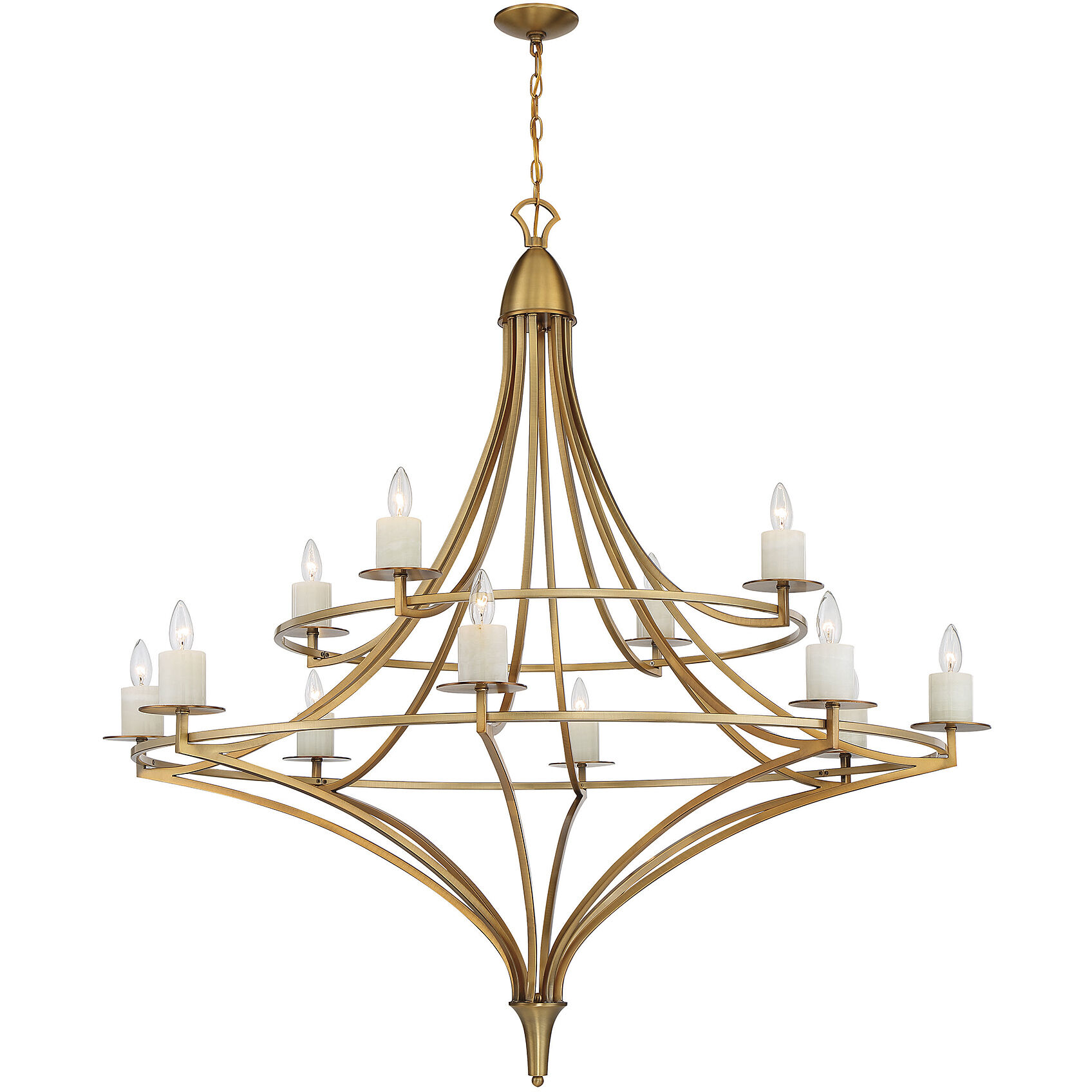 Savoy House 1-1672-12-322 Director 12 Light 50 inch Warm Brass ...
