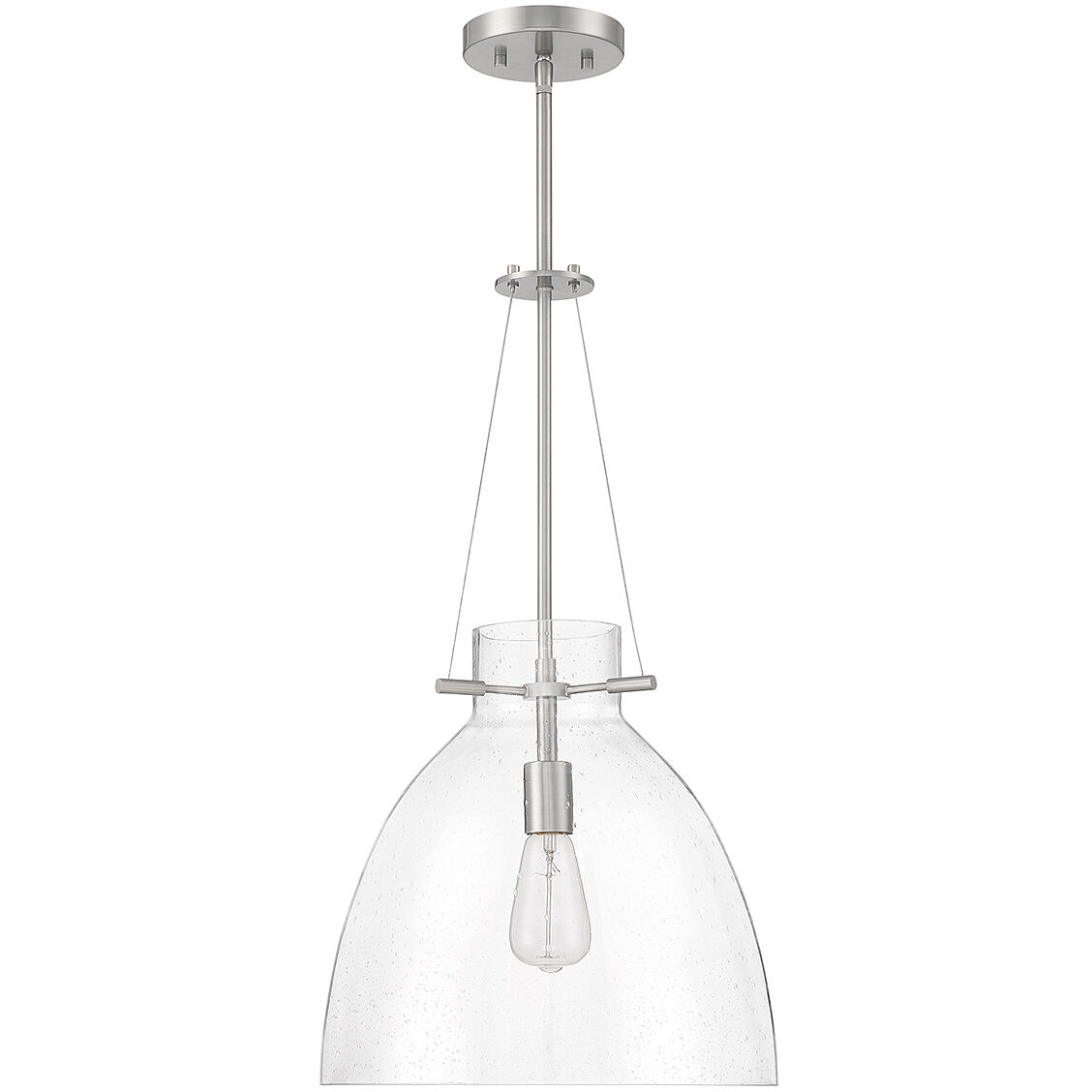 Savoy House 7-7006-1-SN Foster 1 Light 14 inch Satin Nickel Pendant ...