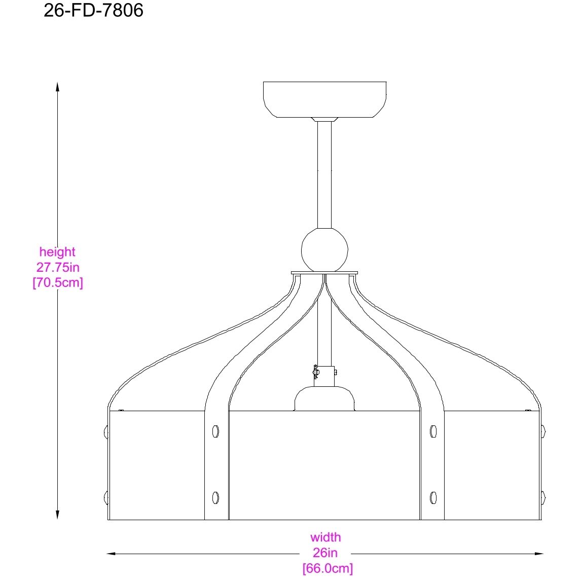 Savoy House 26-FD-7806-142 Sheffield 14 inch White with Warm Brass with ...