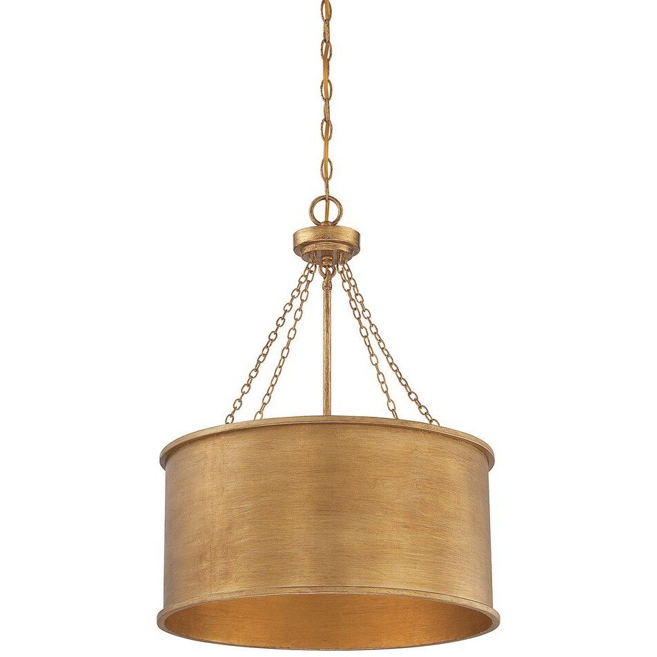 gold drum pendant chandelier