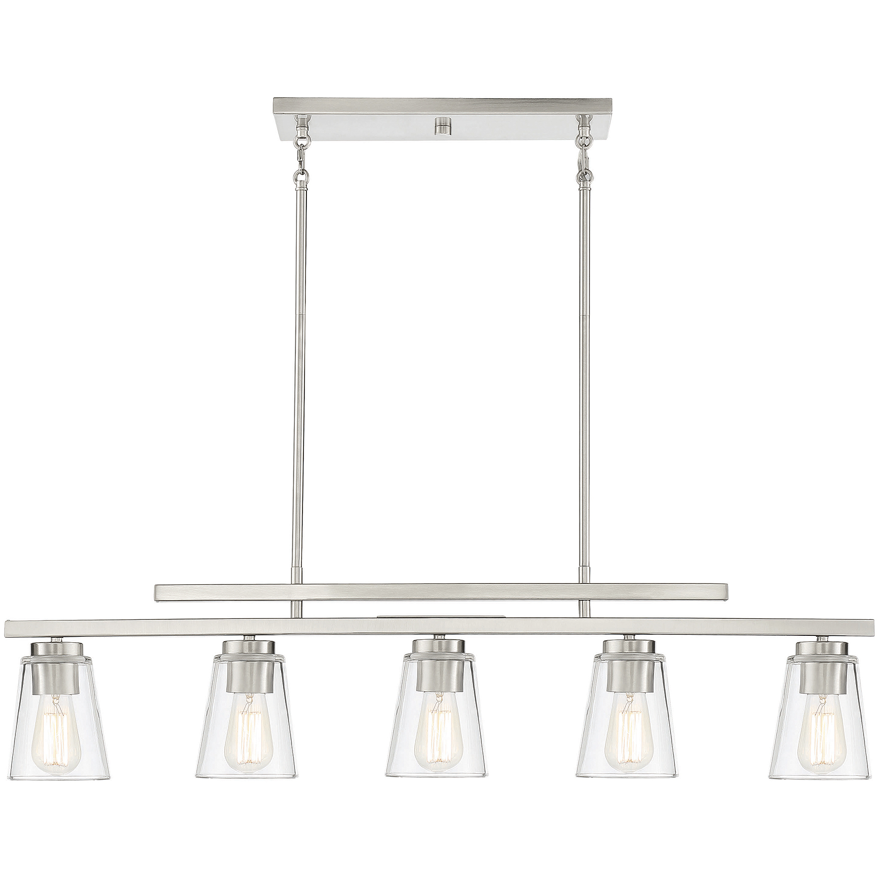 Savoy House 1-1023-5-SN Calhoun 5 Light 40 inch Satin Nickel Linear ...