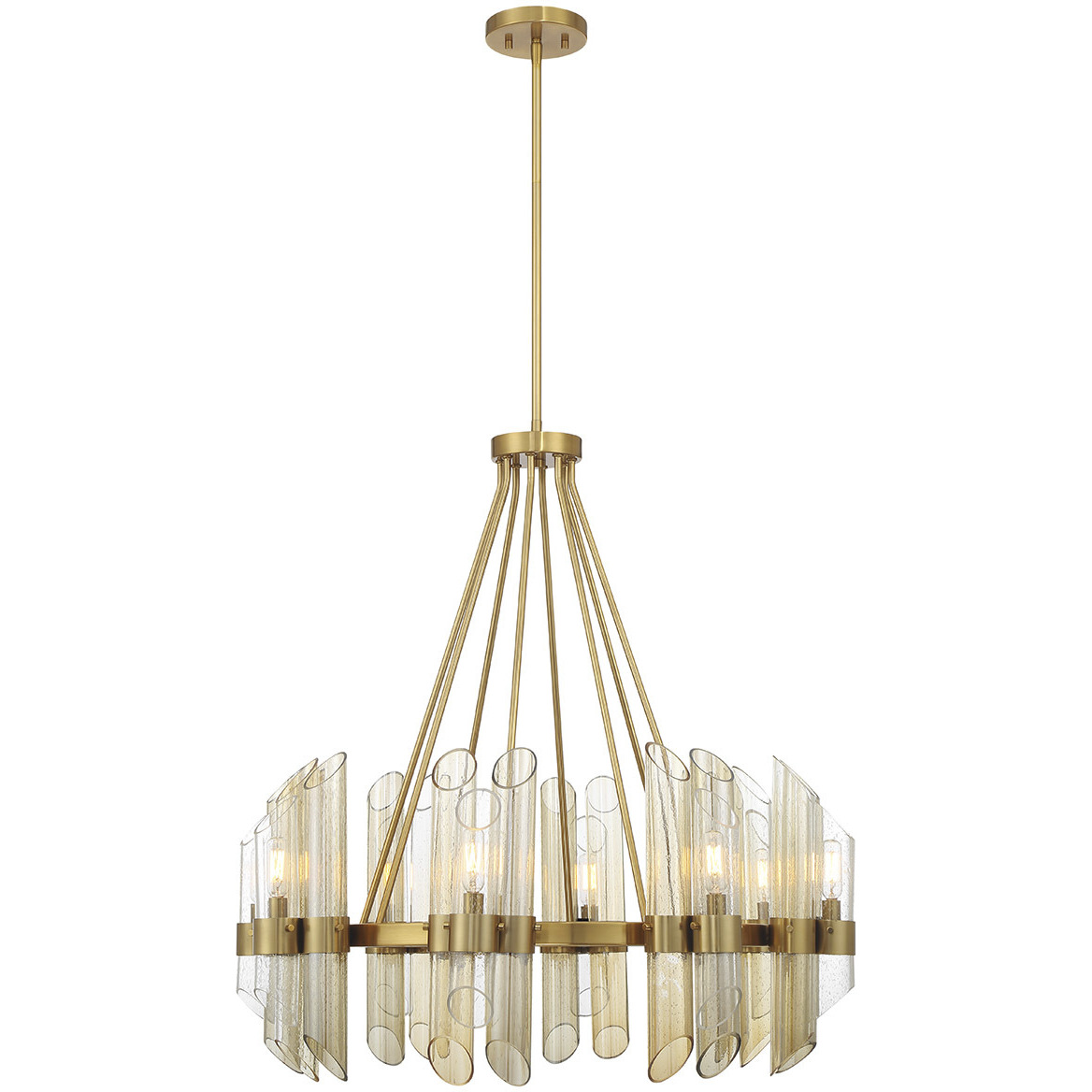 Savoy House 1-9105-8-322 Biltmore 8 Light 30 inch Warm Brass Chandelier Ceiling Light