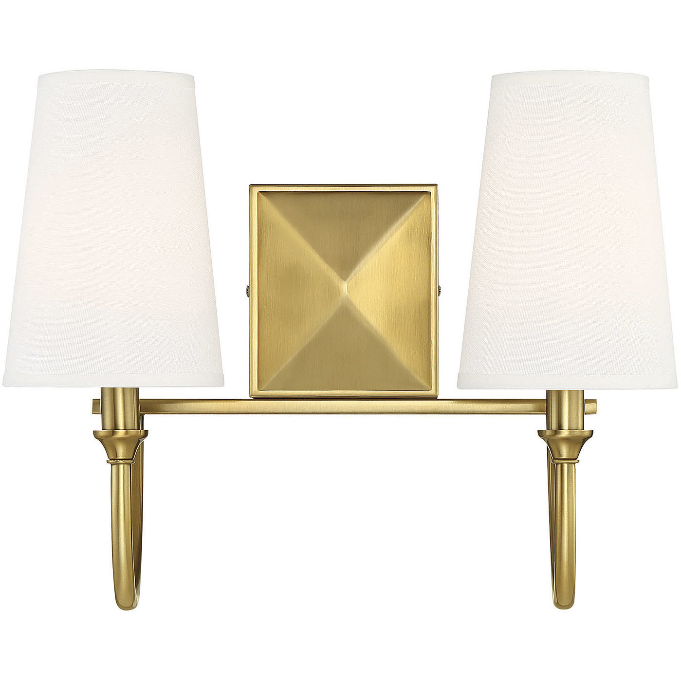 Savoy House 8-2542-2-322 Cameron 2 Light 15 inch Warm Brass Bathroom ...