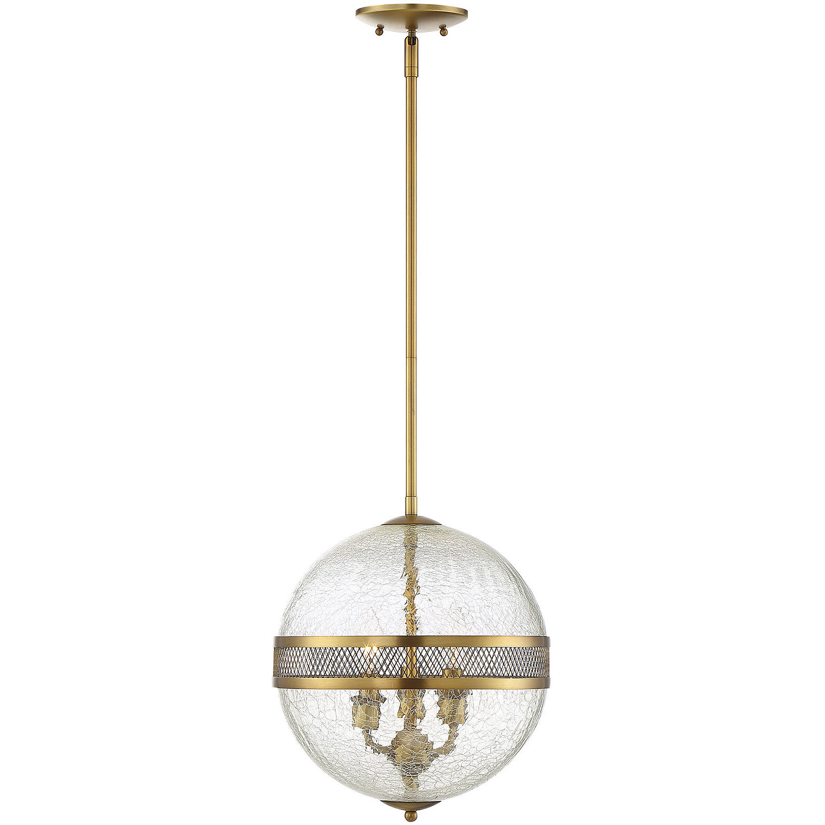 Savoy House 7-200-3-322 Stirling 3 Light 12 inch Warm Brass Pendant ...